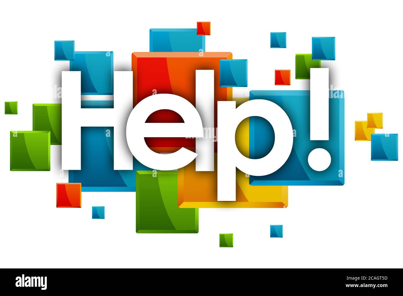 help word in rectangles background Stock Photo - Alamy