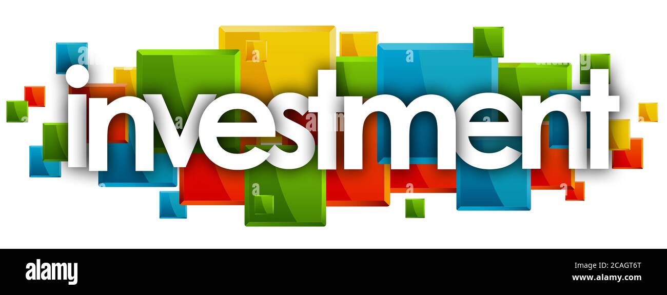investment word in rectangles background Stock Photo - Alamy