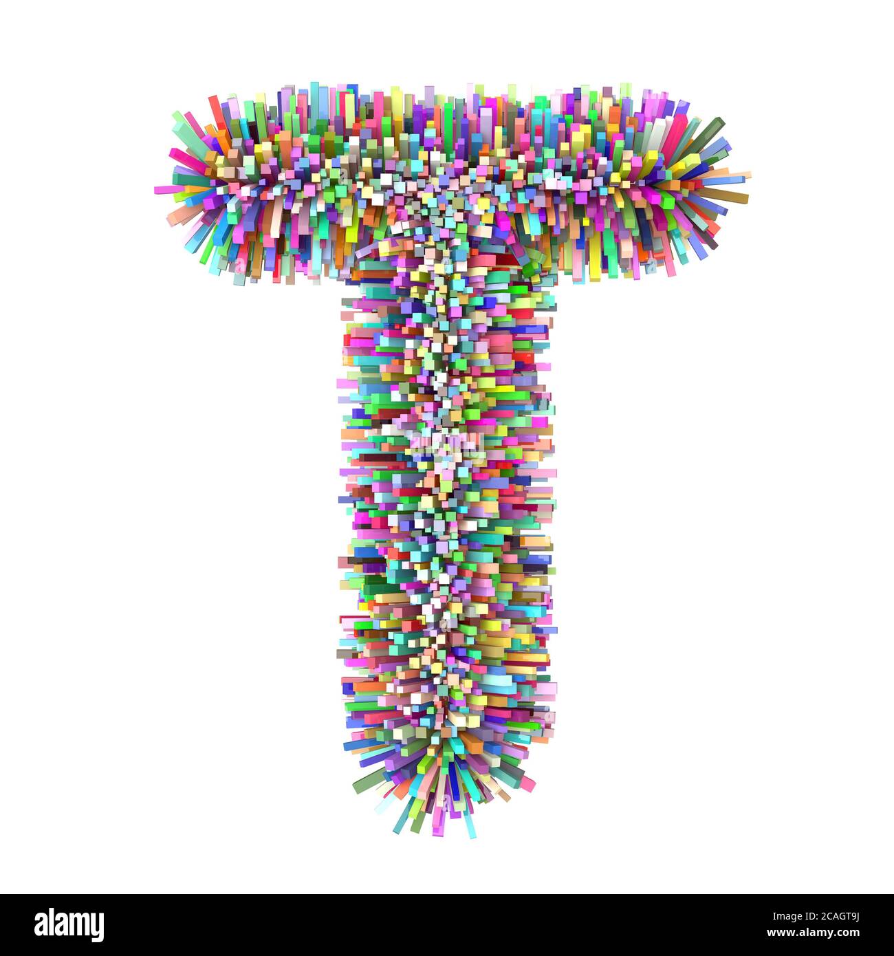 Colorful Letter T