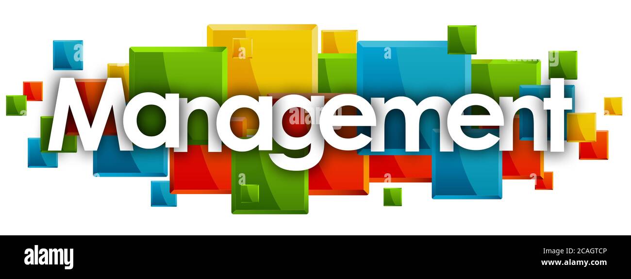 management word in rectangles background Stock Photo - Alamy