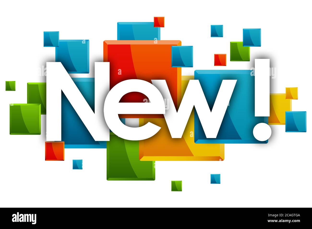 new word in rectangles background Stock Photo - Alamy