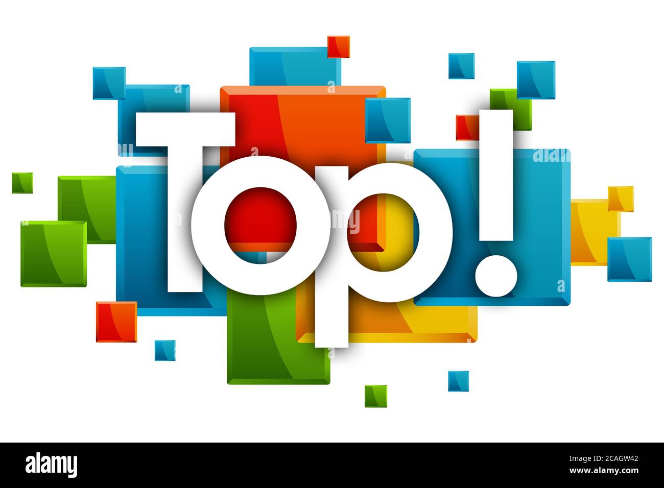 top word in rectangles background Stock Photo - Alamy
