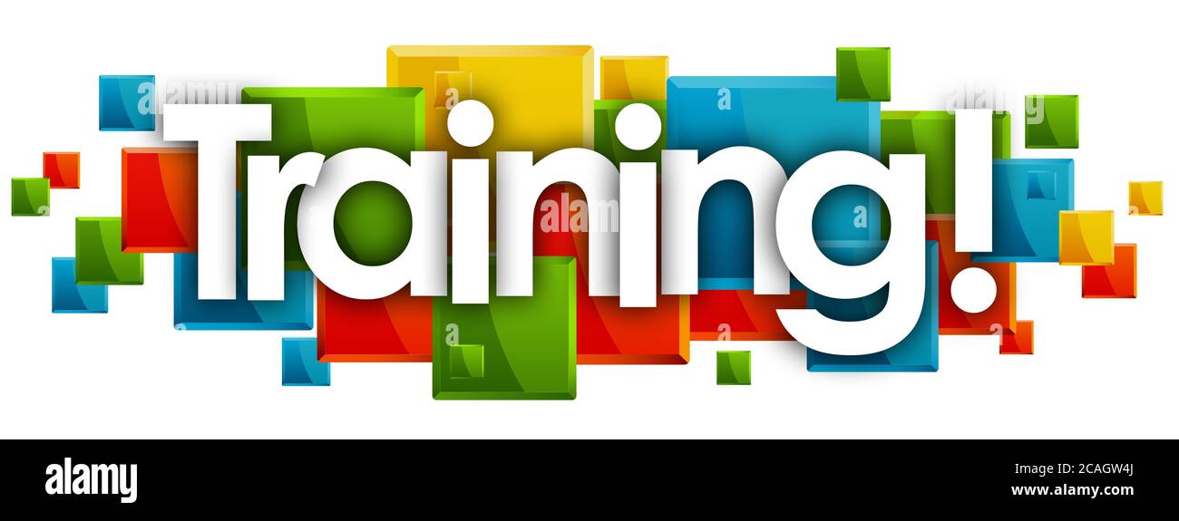 training word in rectangles background Stock Photo - Alamy