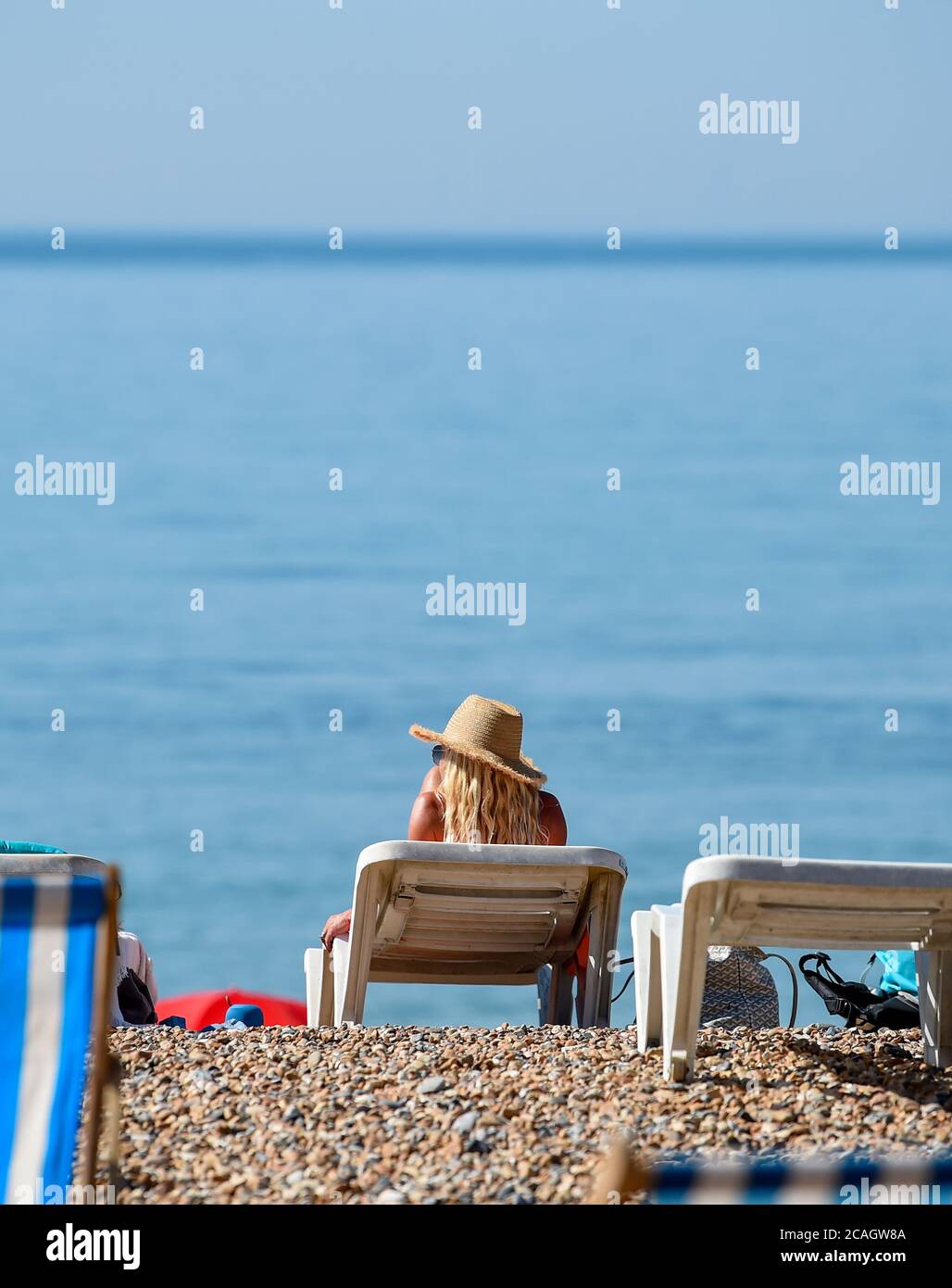Uk summer beach bikini hi-res stock photography and images - Alamy