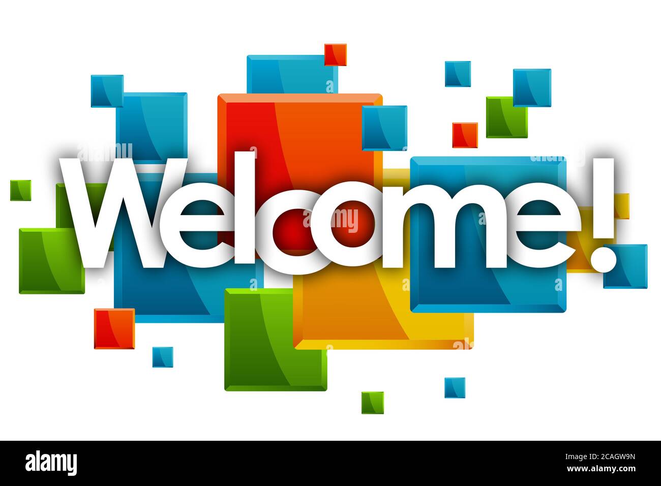 Welcome greeting come in Cut Out Stock Images & Pictures - Alamy