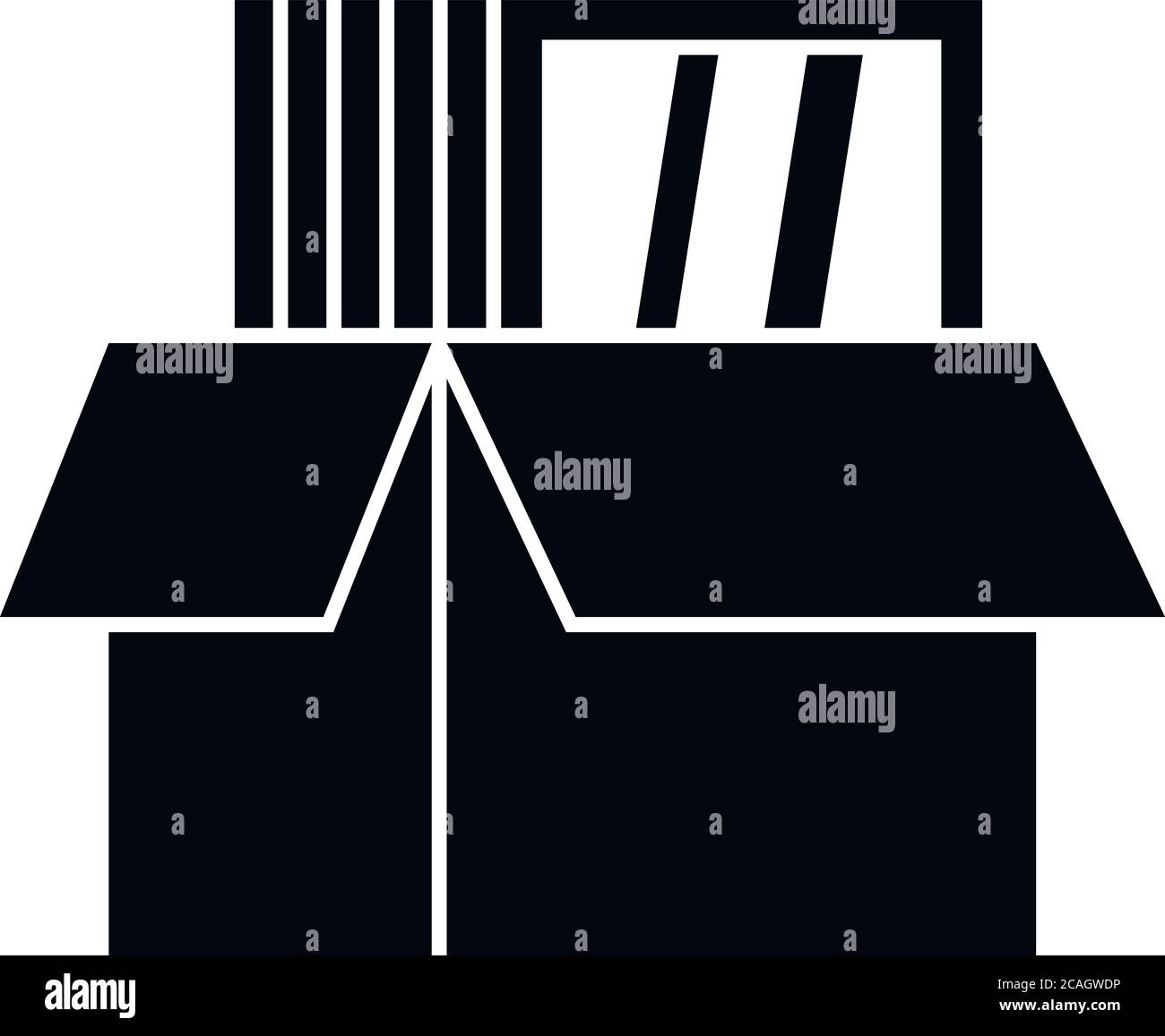 Windows installation box icon. Simple illustration of windows ...