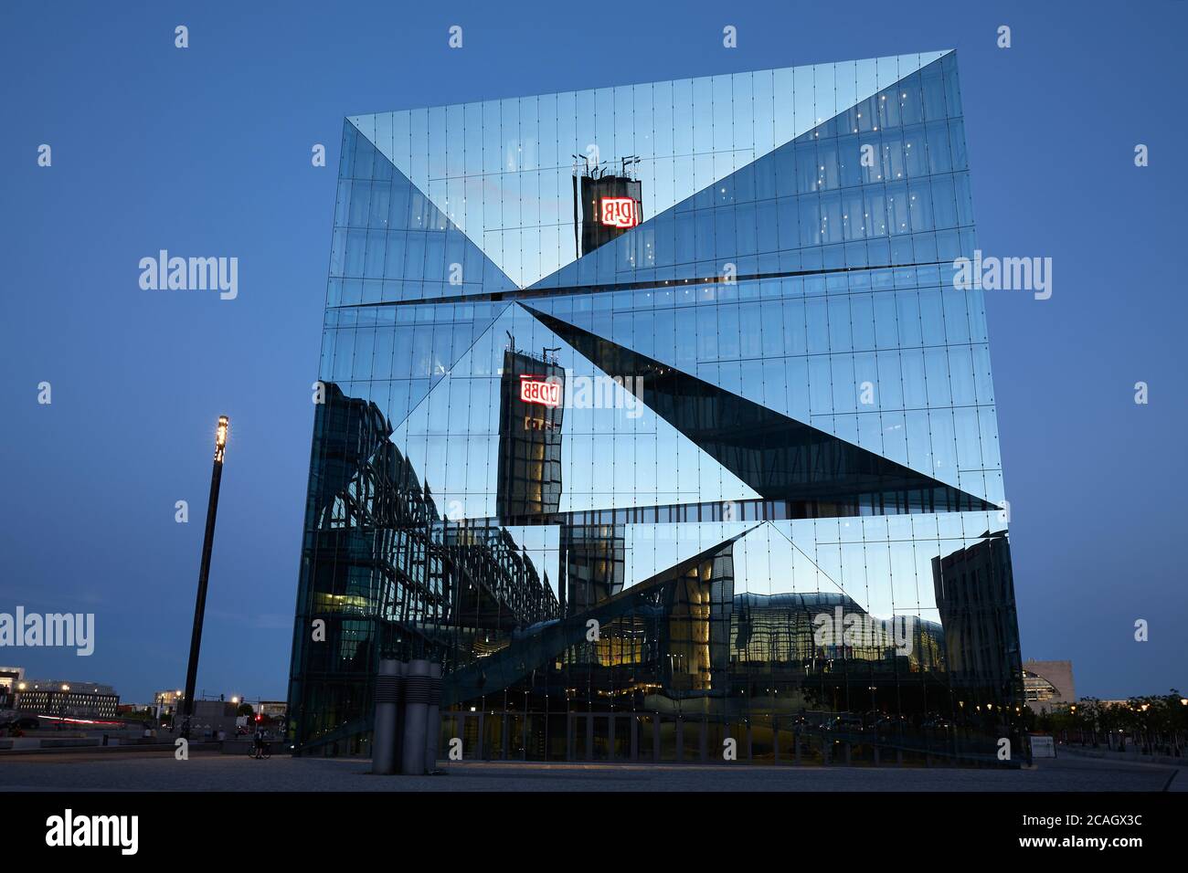 23.06.2020, Berlin, Berlin, Germany - The striking office building Cube ...