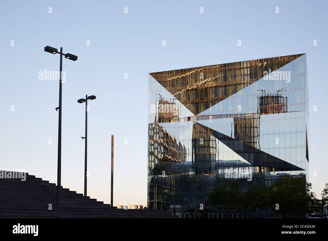 23.06.2020, Berlin, Berlin, Germany - The striking Cube Berlin office ...