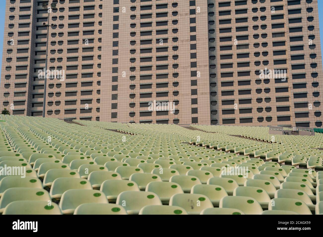 07.11.2019, Singapore, , Singapore - Empty rows of seats on the ...