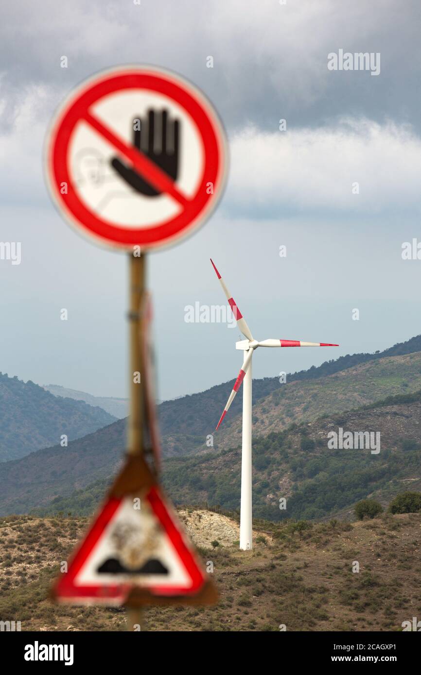 Stop windmills stop sign in hi-res stock photography and images - Alamy