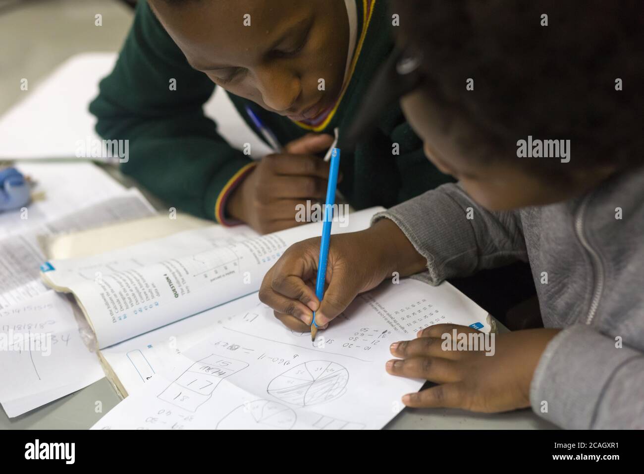 15.10.2018, Johannesburg, Gauteng, South Africa - Homework supervision ...