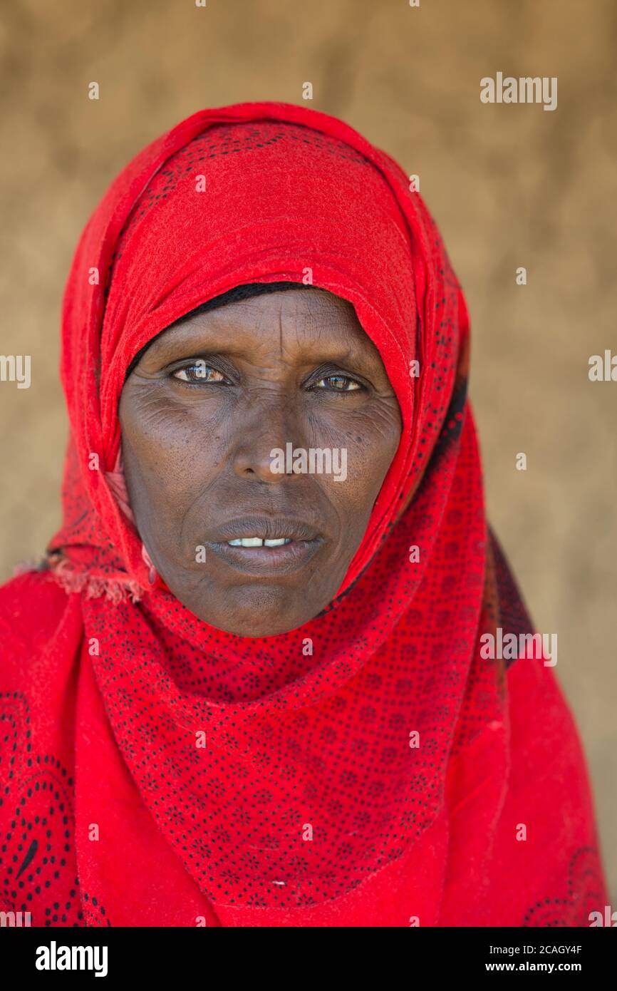 12.11.2019, Hobyo Kebele, Somali Region, Ethiopia - Portrait of an ...
