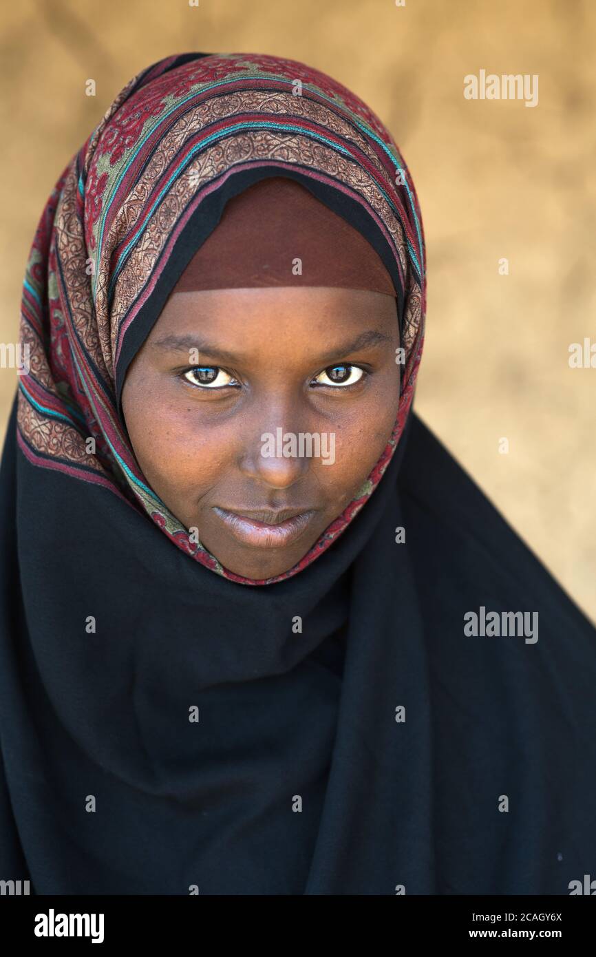 12.11.2019, Hobyo Kebele, Somali Region, Ethiopia - Portrait of a ...