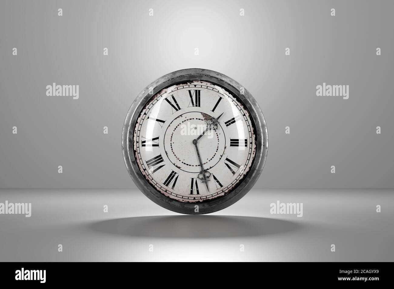 3d rendering old clock on hi-res stock photography and images - Alamy