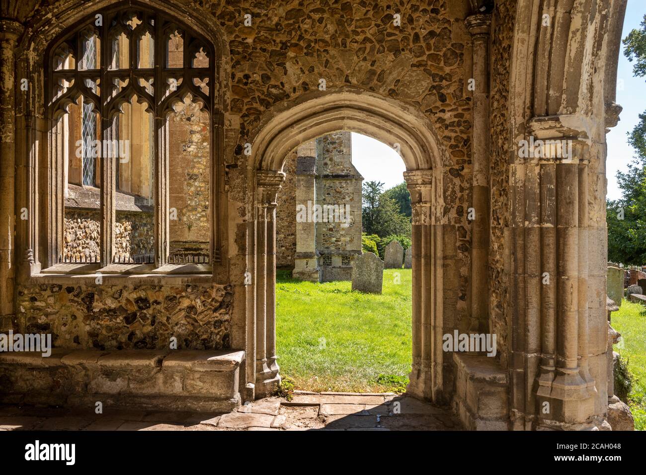 Thaxted Essex England UK Church Porch Aug 2020 Dedicated to St. John ...