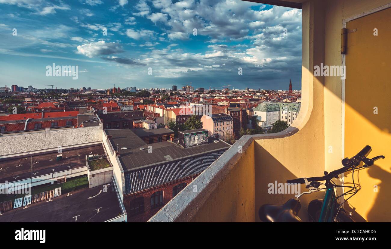 Aerial view berlin skyline dramatic hi-res stock photography and images ...