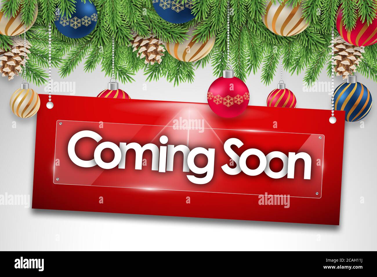 coming soon in christmas background Stock Photo - Alamy