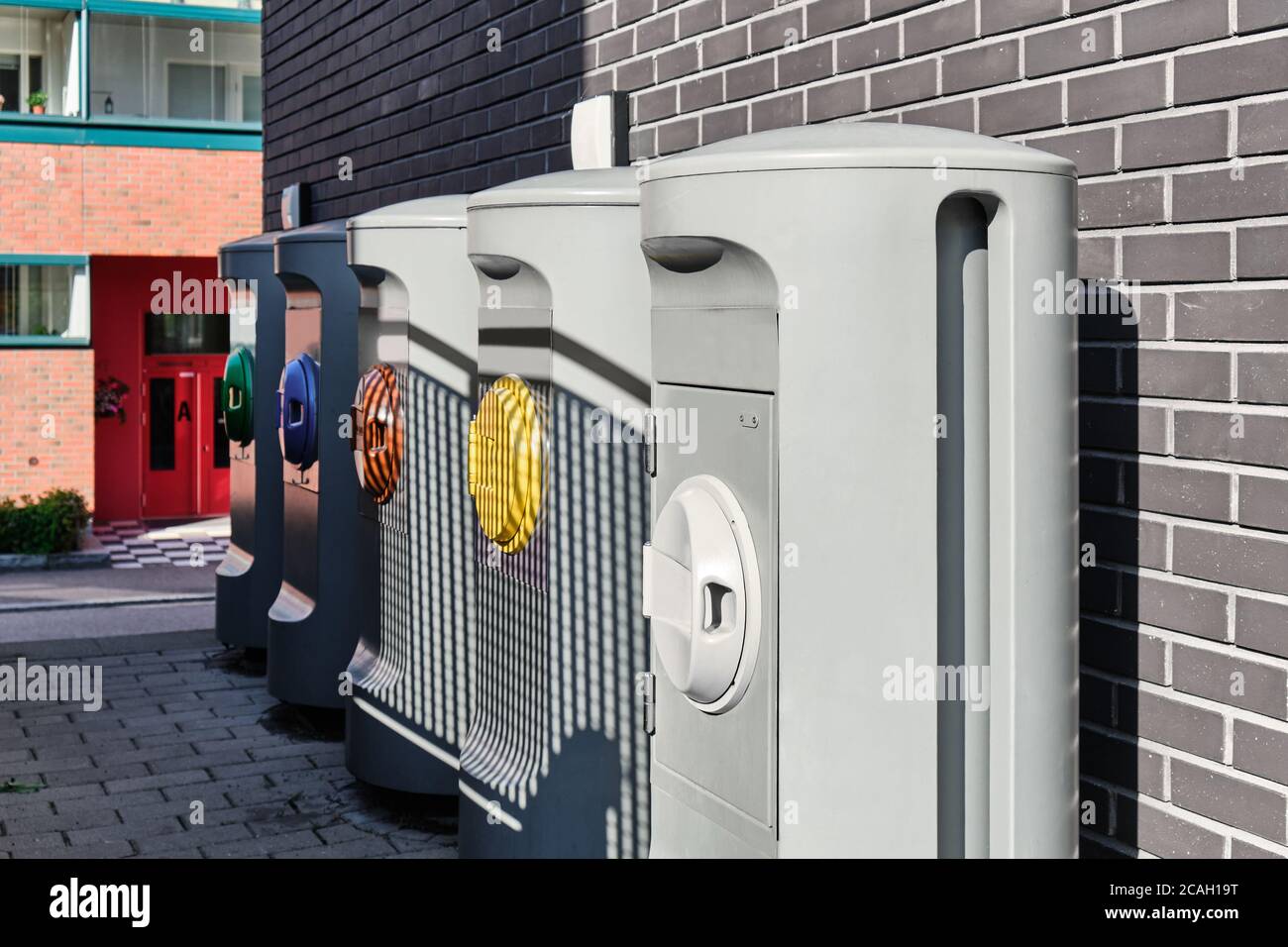 Automated waste collection systems in Helsinki, Finland Stock Photo - Alamy