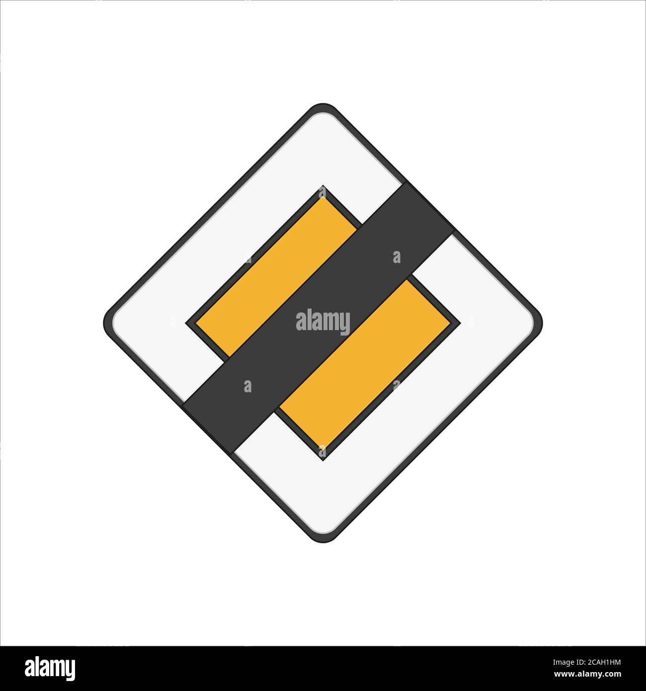 Illustration of a traffic sign isolated on a white background Stock ...