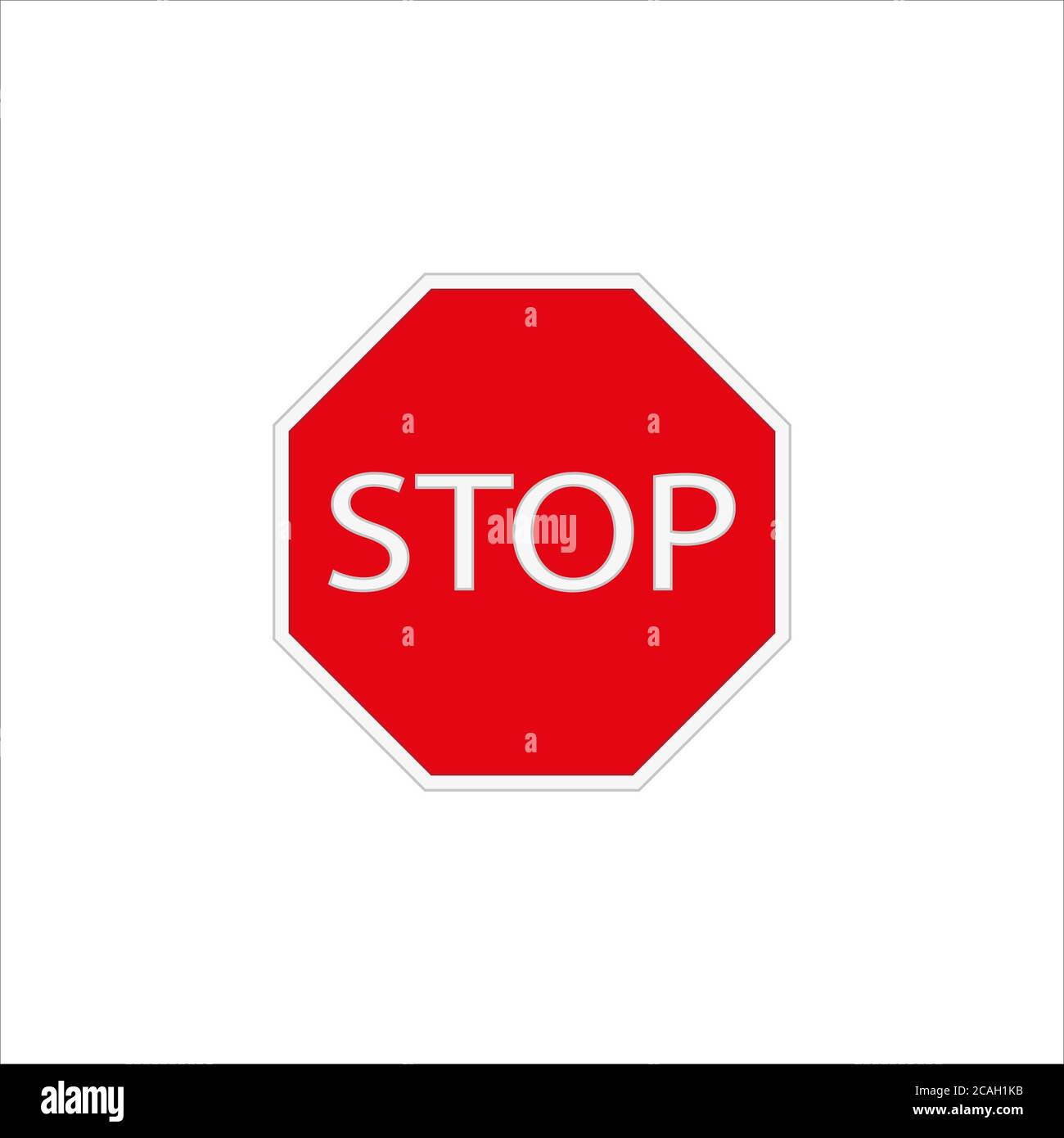 Illustration of stop traffic signs icons isolated on a white background ...
