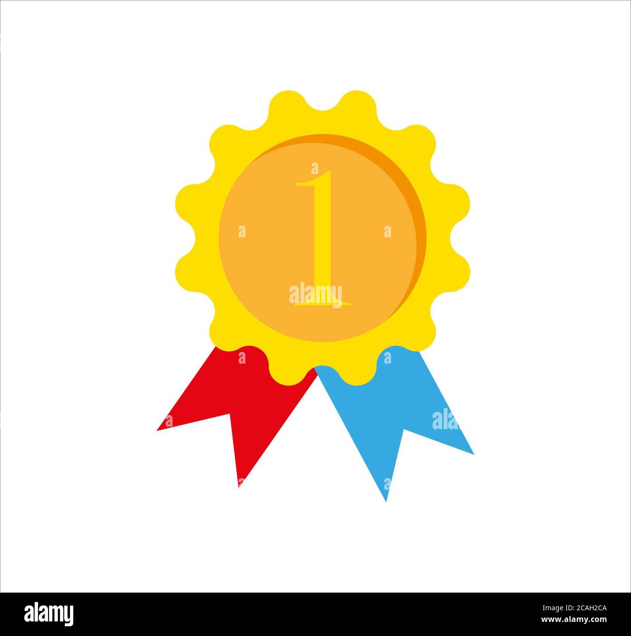 Colored 1st place medal icon Stock Photo - Alamy