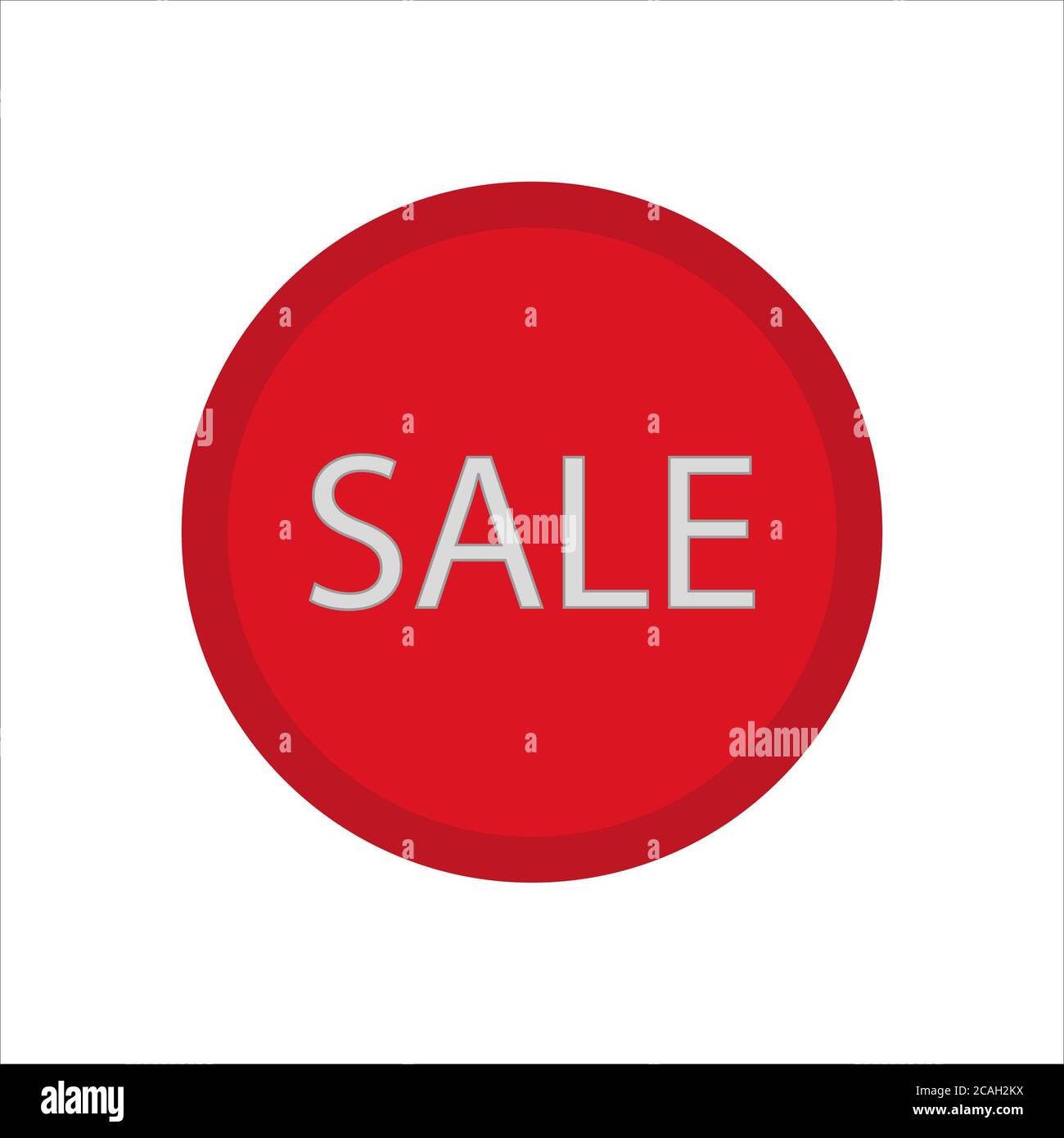 Illustration of a red sale label isolated on a white background Stock ...