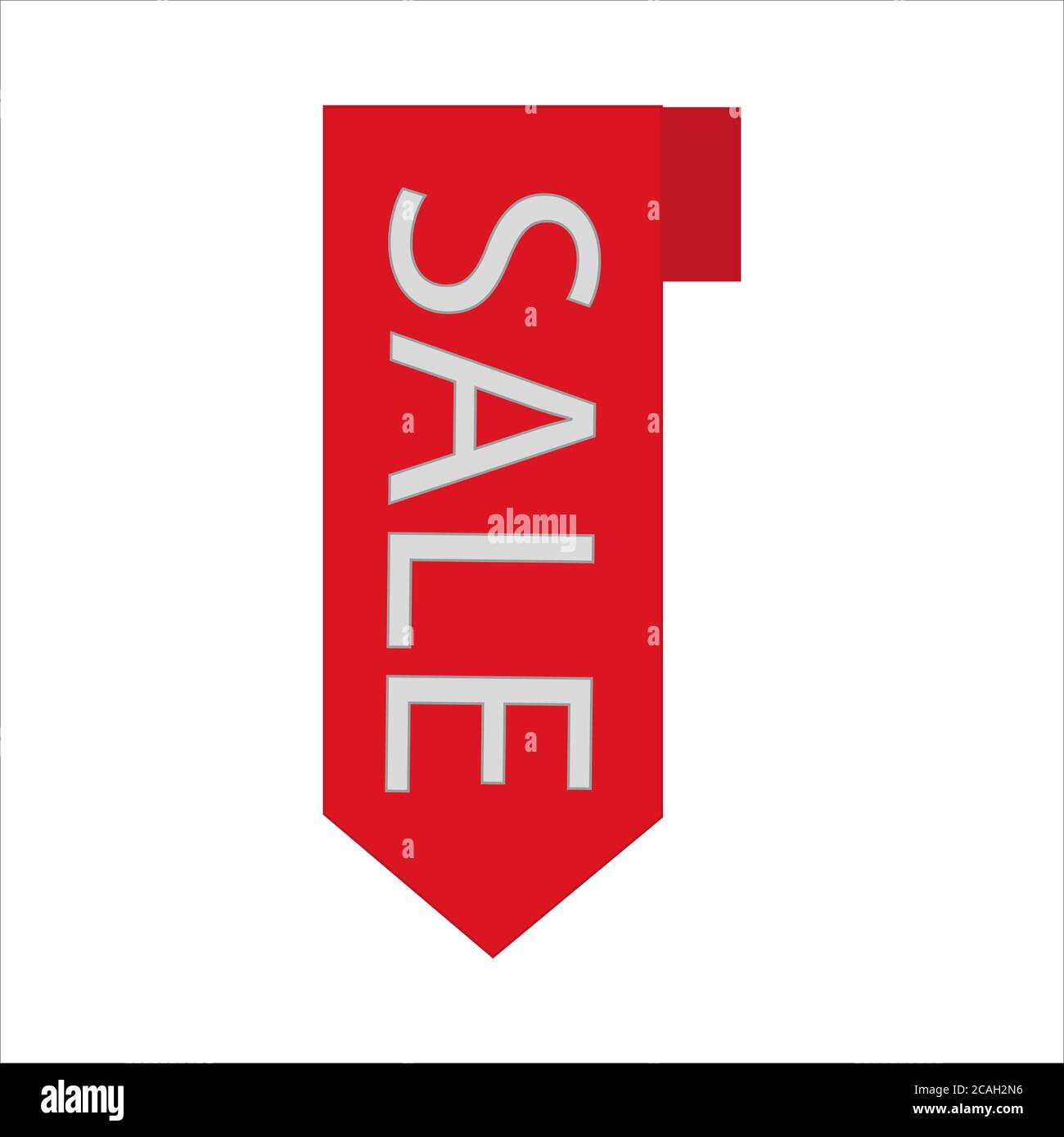 Illustration of a red sale label isolated on a white background Stock ...