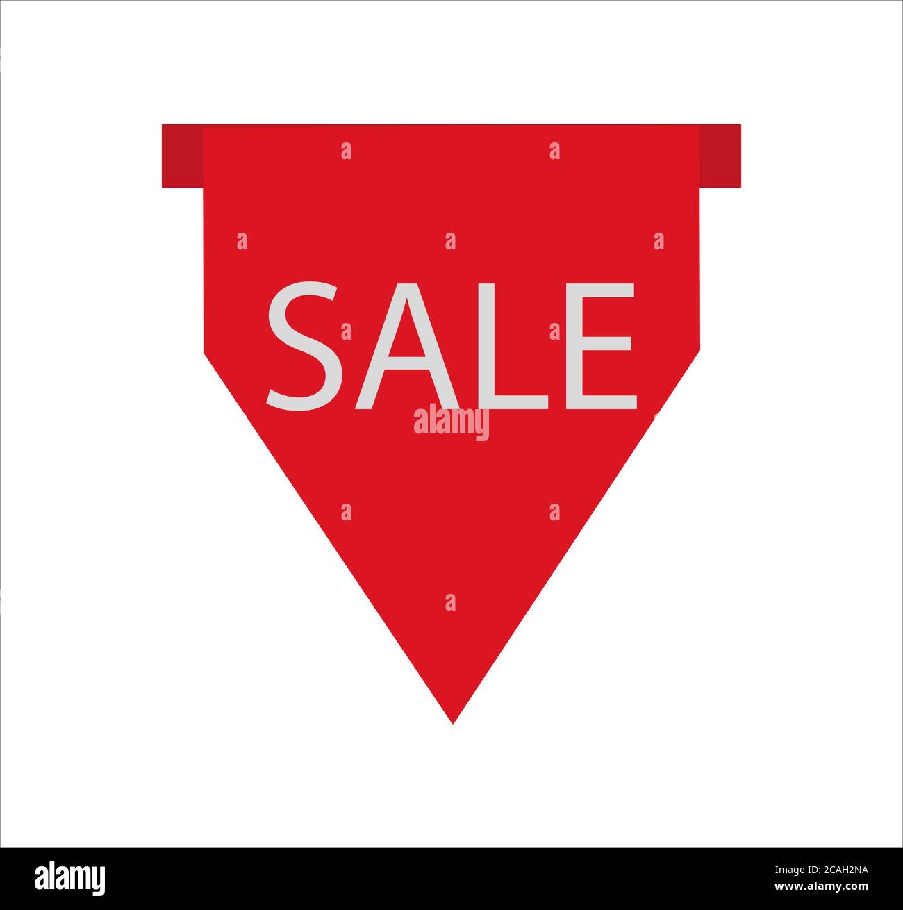 Illustration of a red "SALE" badge isolated on a white background Stock ...