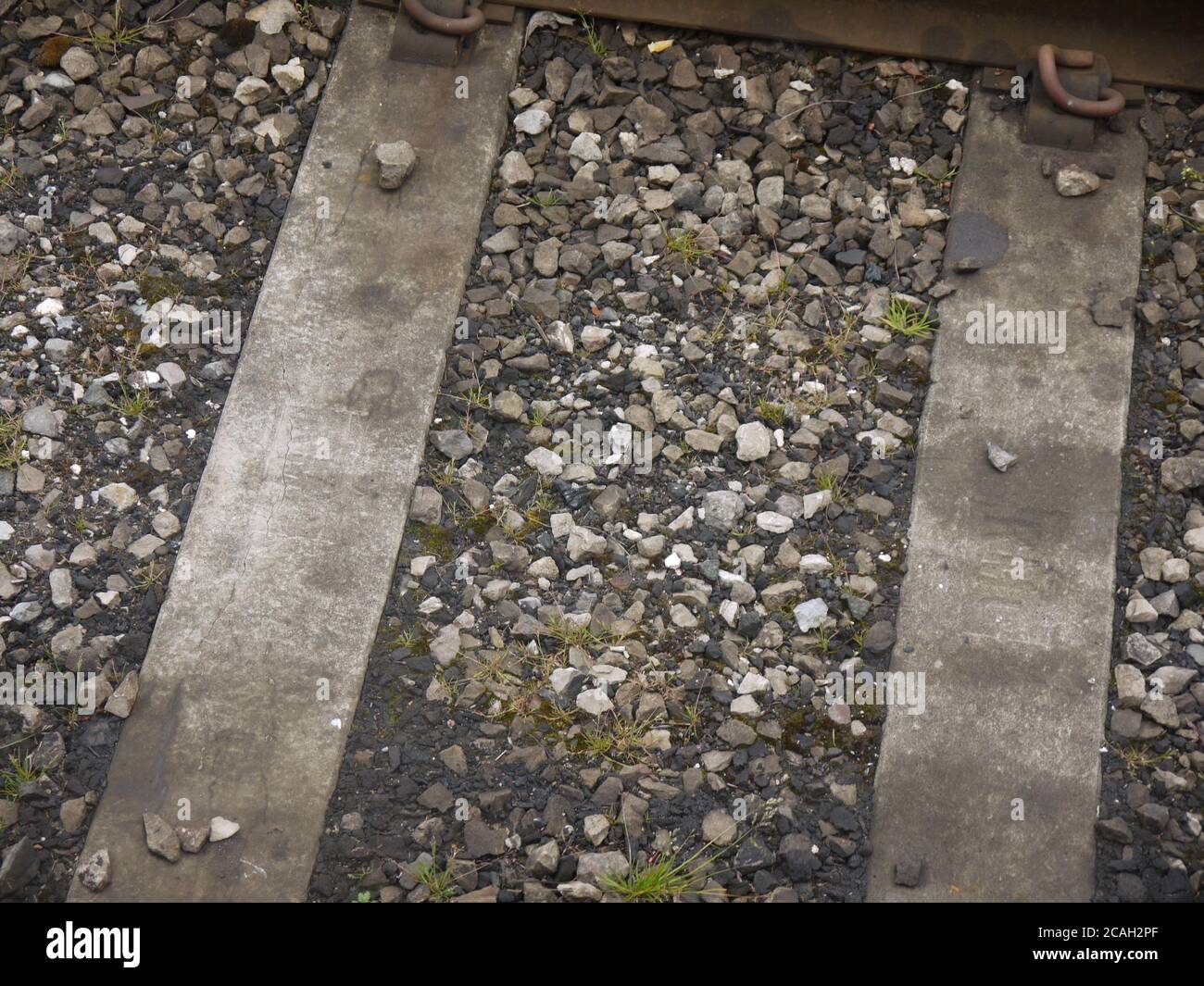 Train tracks up close hi-res stock photography and images - Alamy