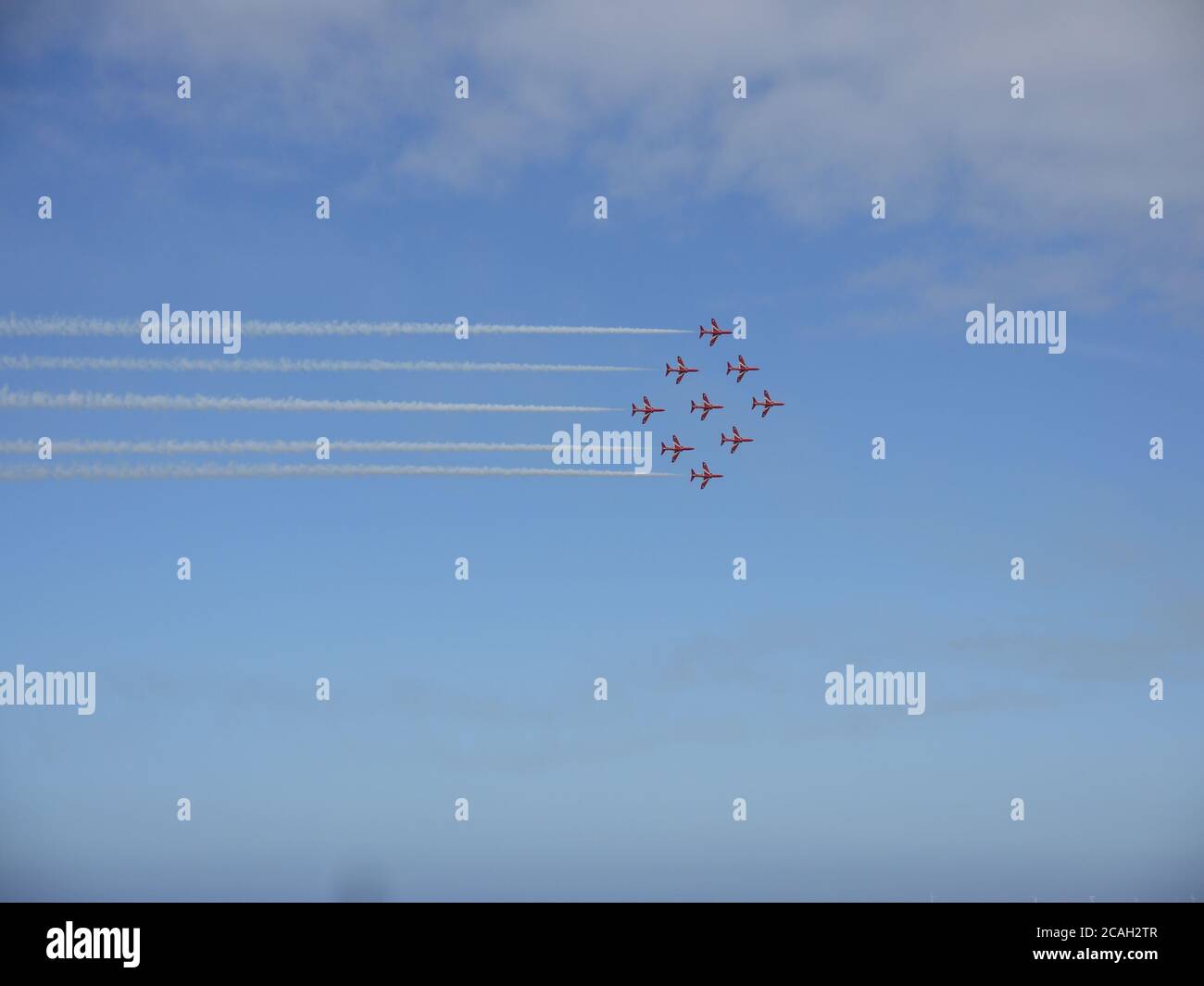 Red Arrows in flight Stock Photo - Alamy