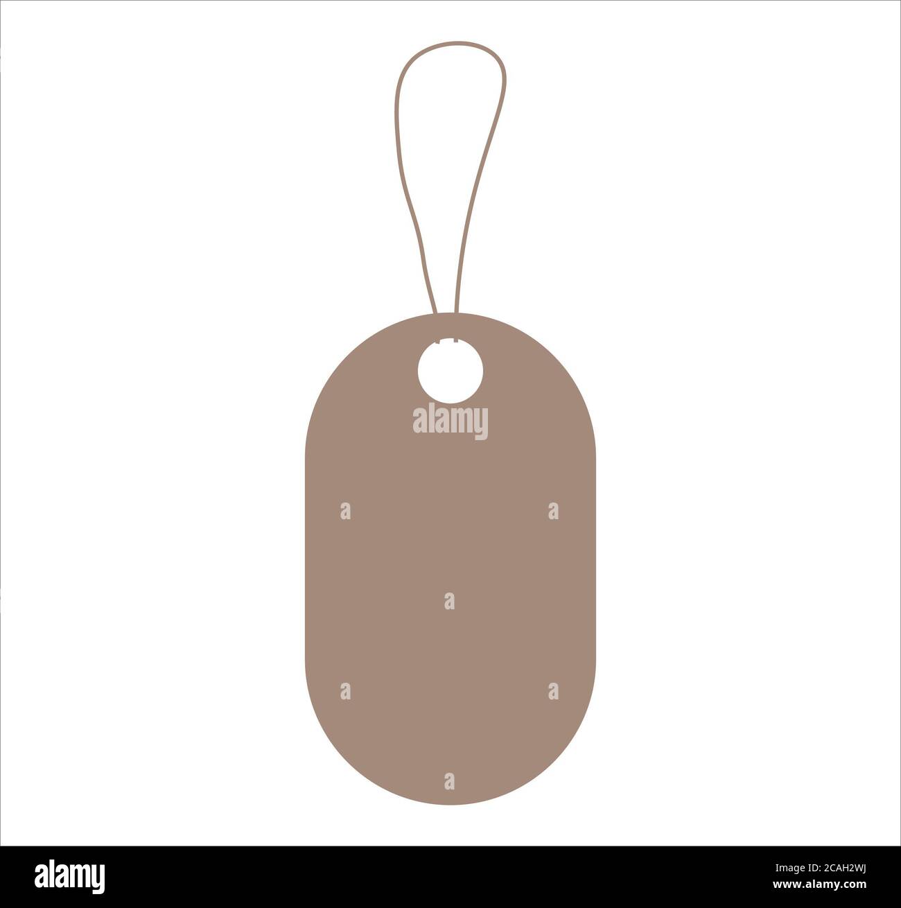 Illustration of a hanging label isolated on a white background Stock ...