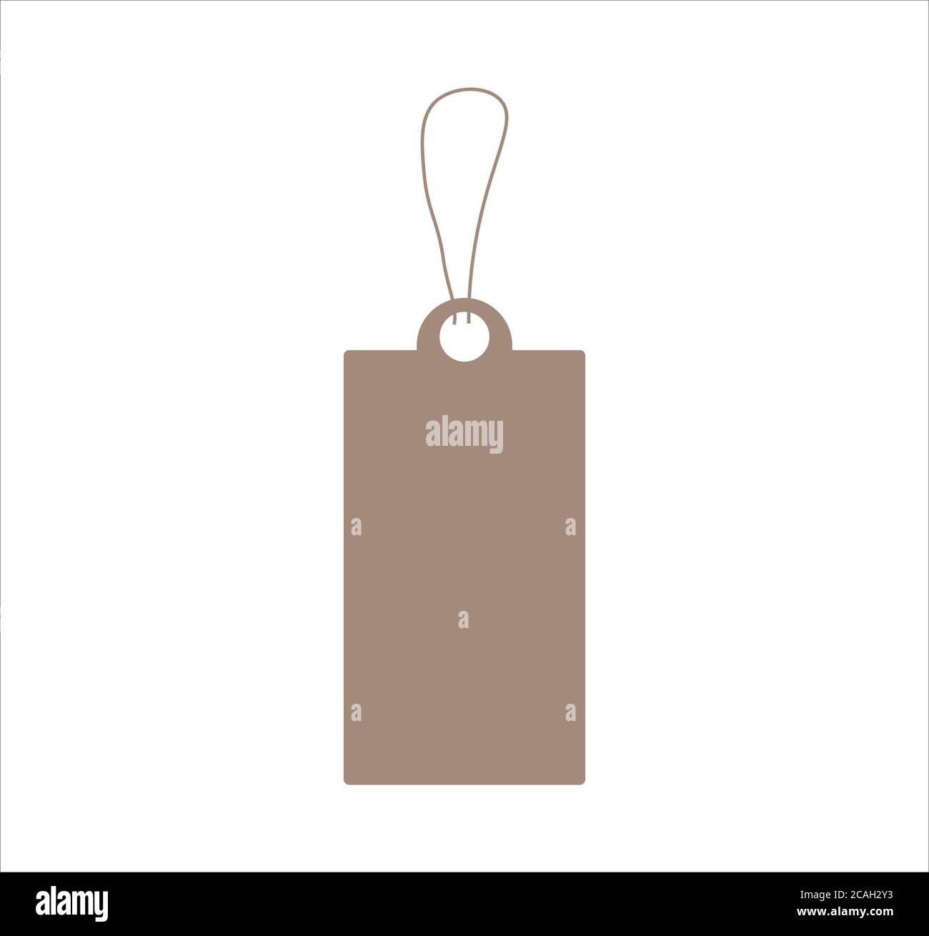 Illustration of a hanging label isolated on a white background Stock ...