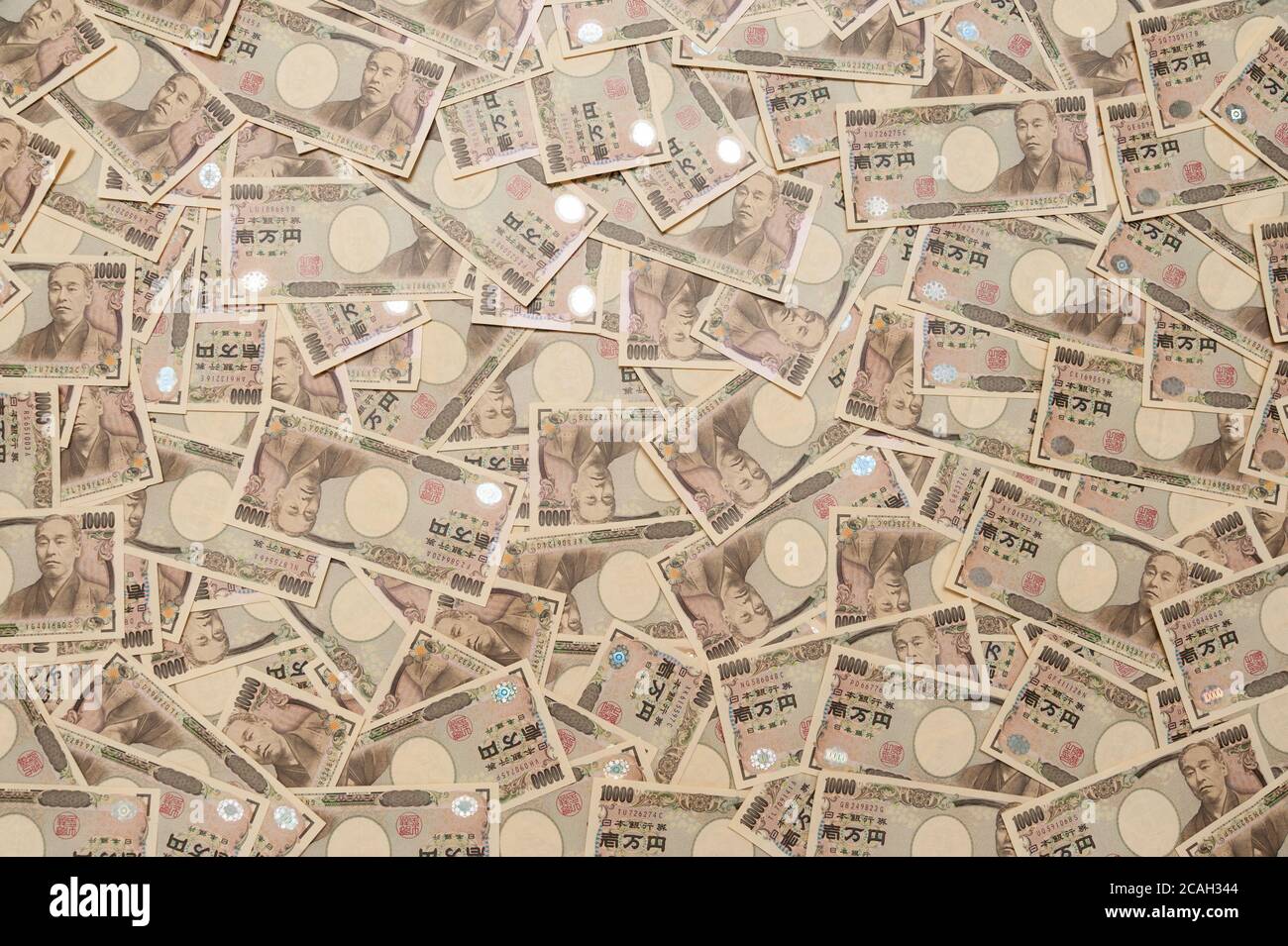 Yen - Background with Japanese money on ten thousand yen banknote ...
