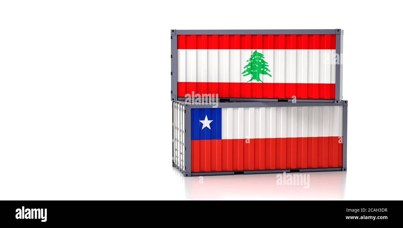 Chile lebanon flag hi-res stock photography and images - Alamy