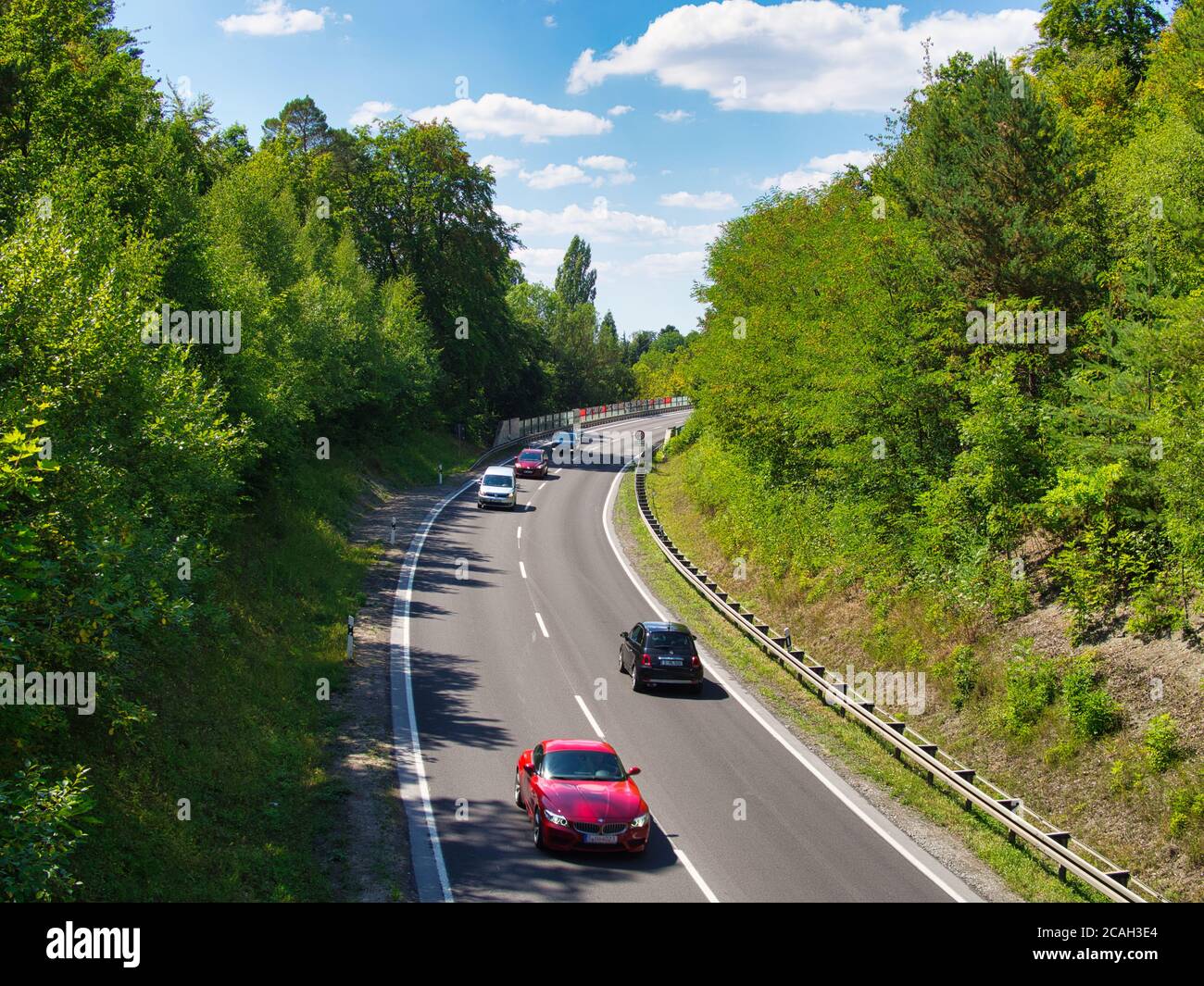 Der Blick auf die Bundesstraße B27 in Stuttgart Stock Photo - Alamy