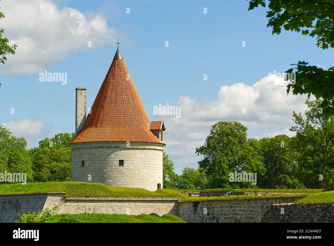 Tower of Saaremaa island Castle, Estonia, bishop castle. Fortifications ...
