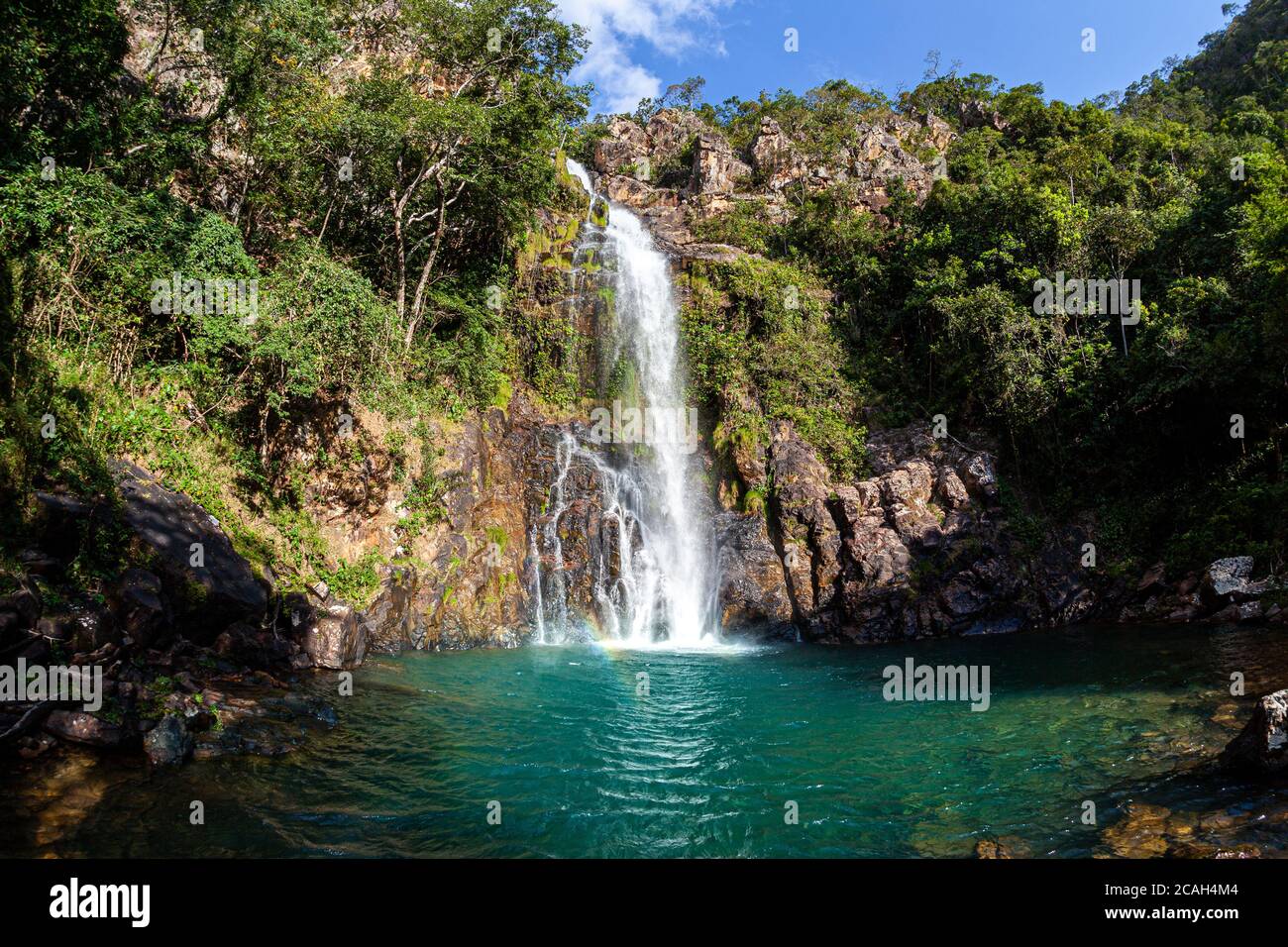 Serra Azul Waterfall - Nobres - Mato Grosso - Brazil Stock Photo - Alamy
