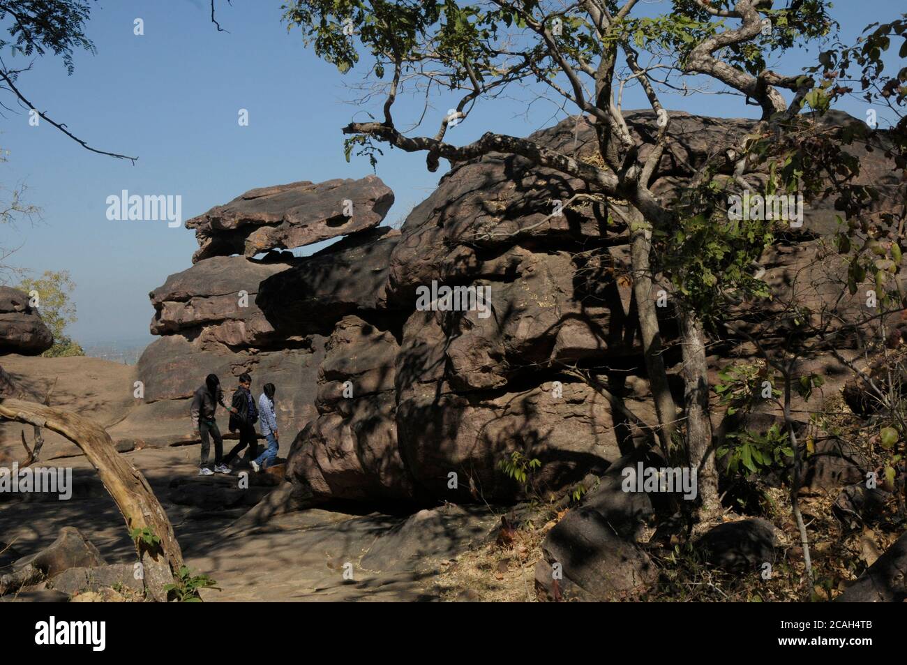 Rock Shelters of Bhimbetka situated at the foothills of the Vindhyan ...