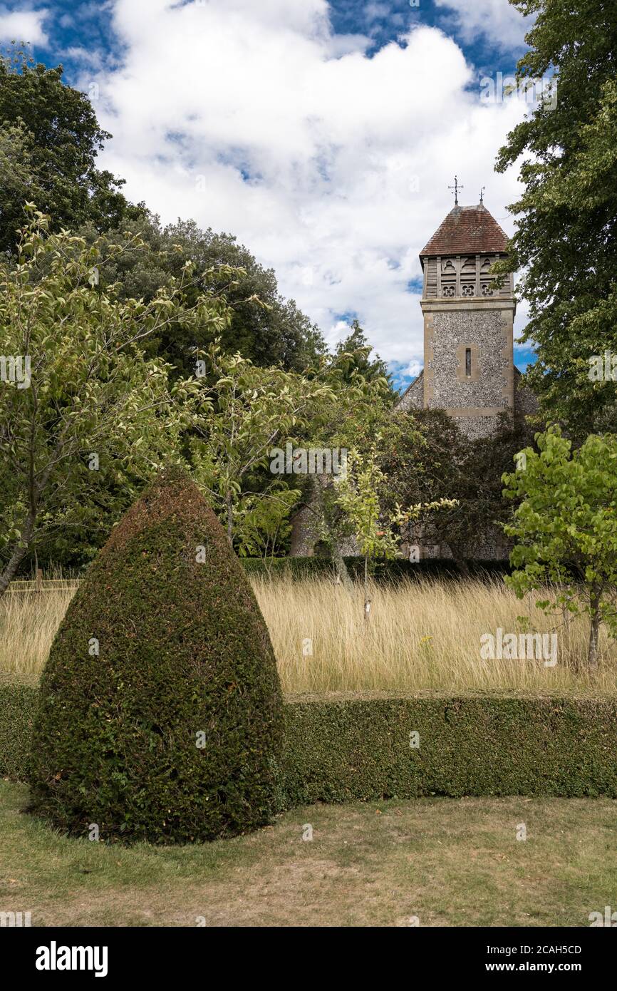 All Saints church at Hinton Ampner Stock Photo - Alamy