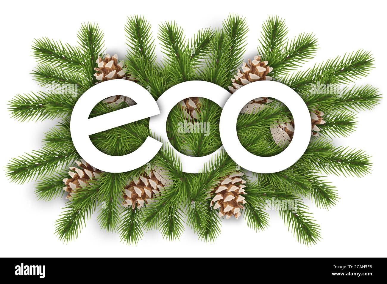 Natural eco friendly christmas Cut Out Stock Images & Pictures - Alamy