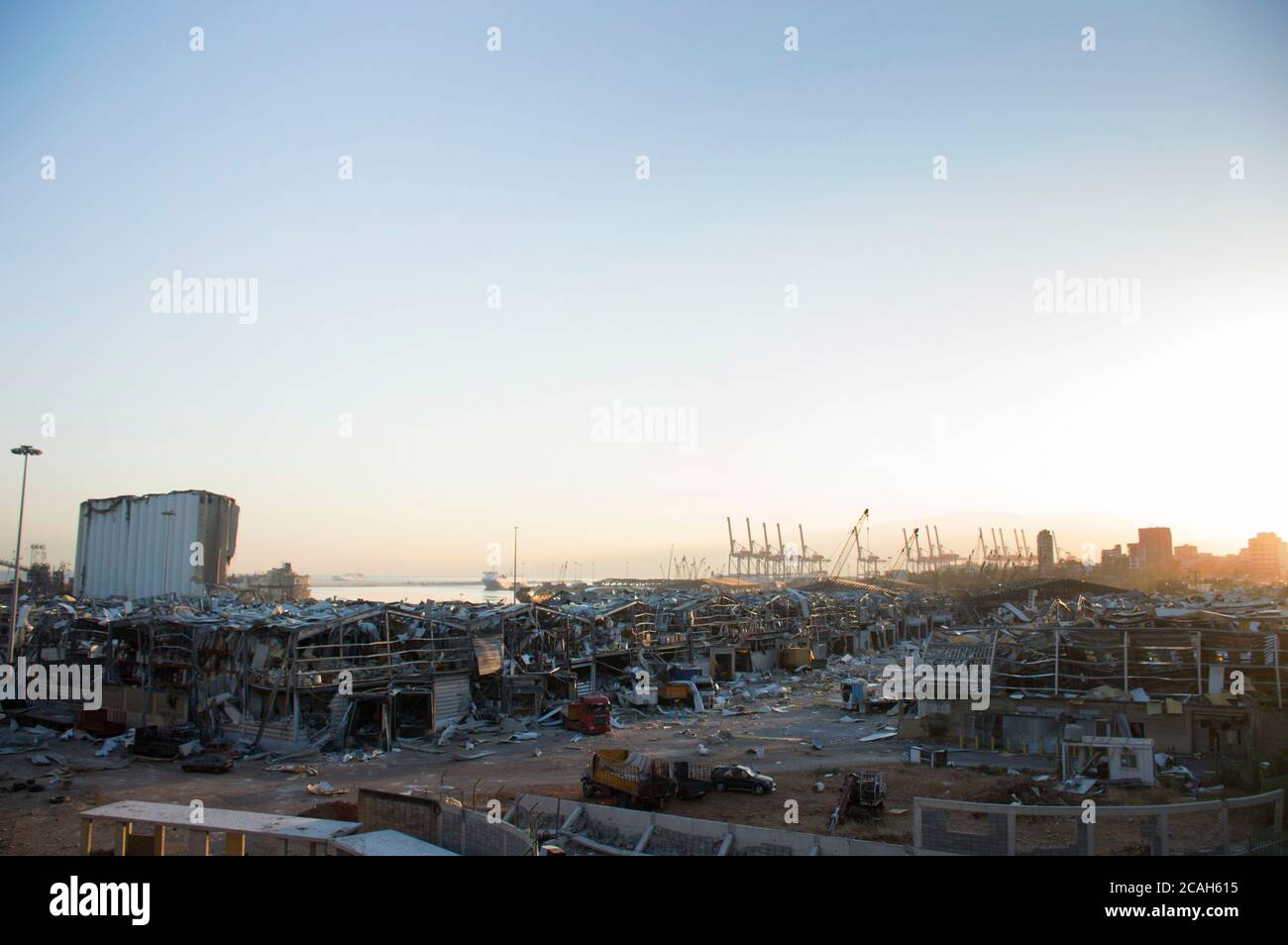 Beirut, Lebanon,6th of August, 2020. Aftermath of Beirut explosion ...