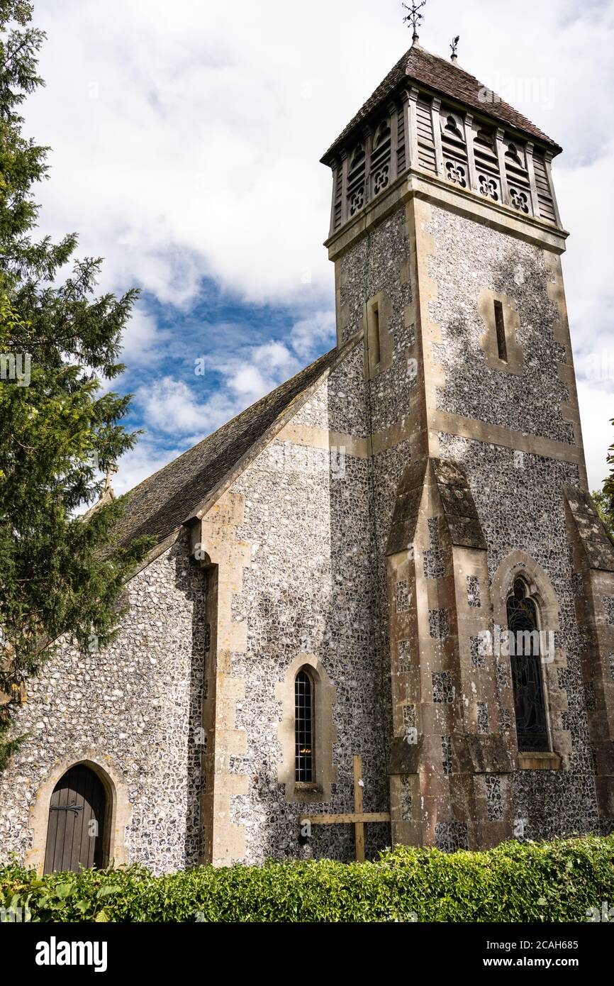 All Saints church at Hinton Ampner Stock Photo - Alamy