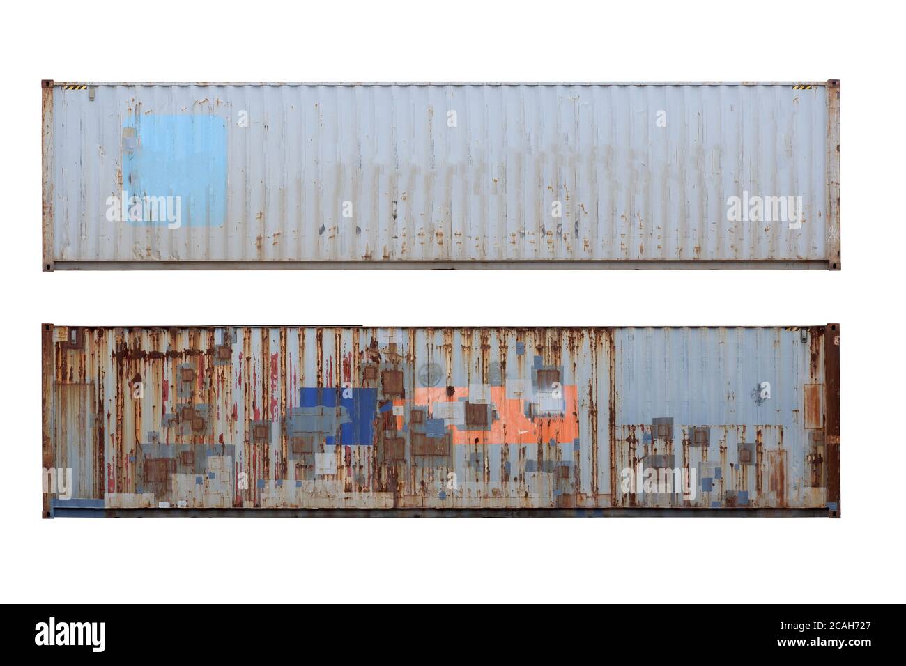 Scratch container Cut white background Stock Photo - Alamy