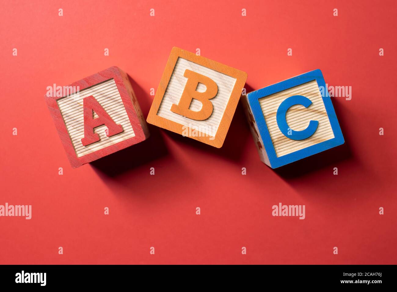 Baby abc blocks white background hi-res stock photography and images ...