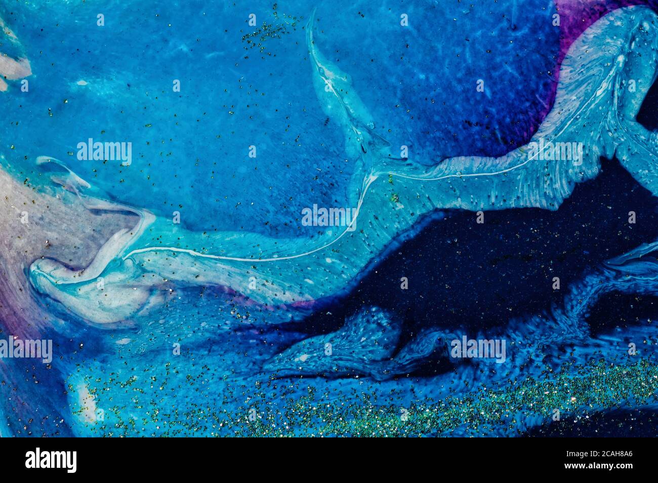 Marble art ocean background. Style incorporates the swirls of marble or ...