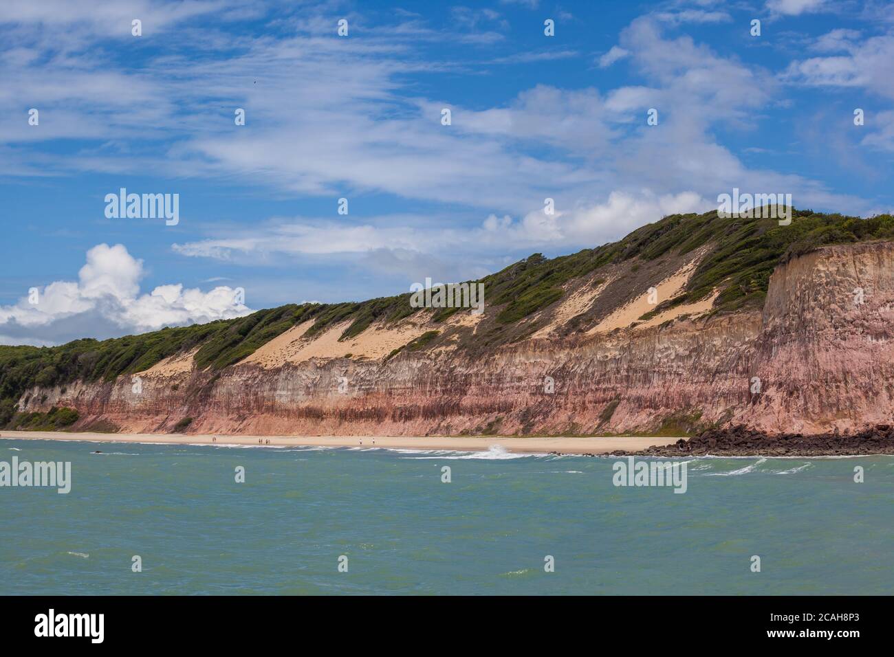 Brazilian coast, viewed from the sea of Natal - RN - Brazil Stock Photo ...