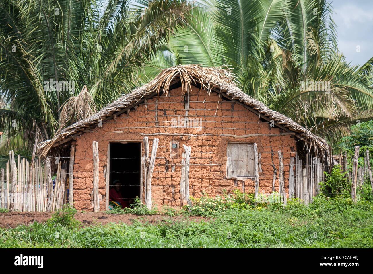 Typical mud house of the poor regions of the countryside of Brazil ...