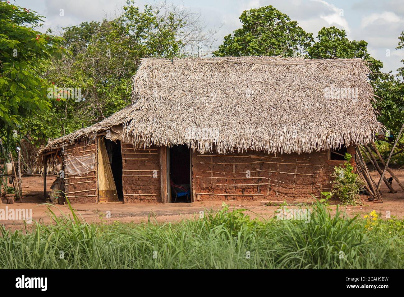 Typical mud house of the poor regions of the countryside of Brazil ...