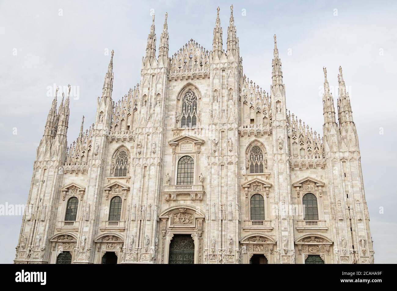 Milan Cathedral (Duomo di Milano), built in Gothic style, one of the ...