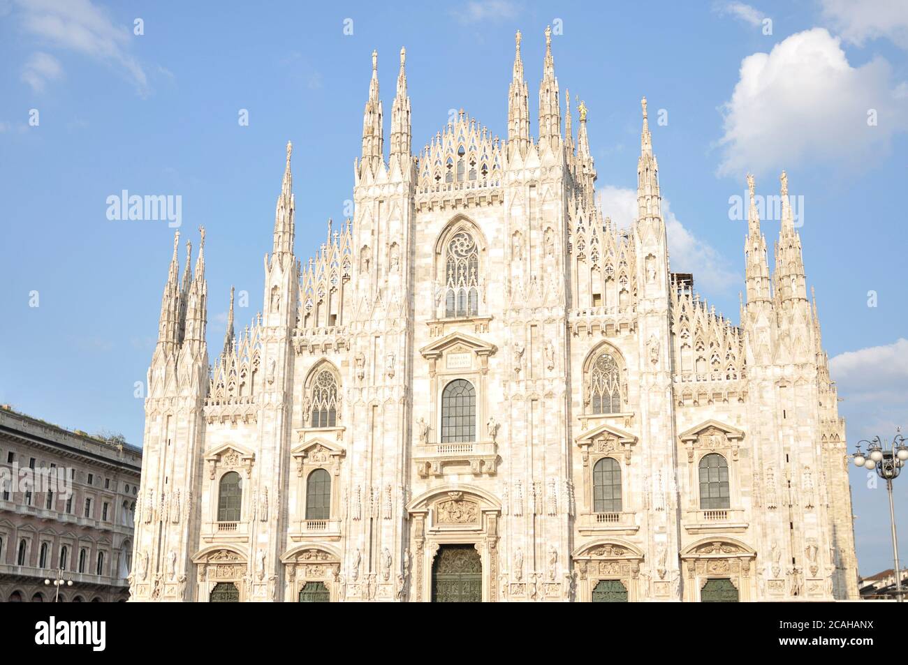 Milan Cathedral (Duomo di Milano), built in Gothic style, one of the ...